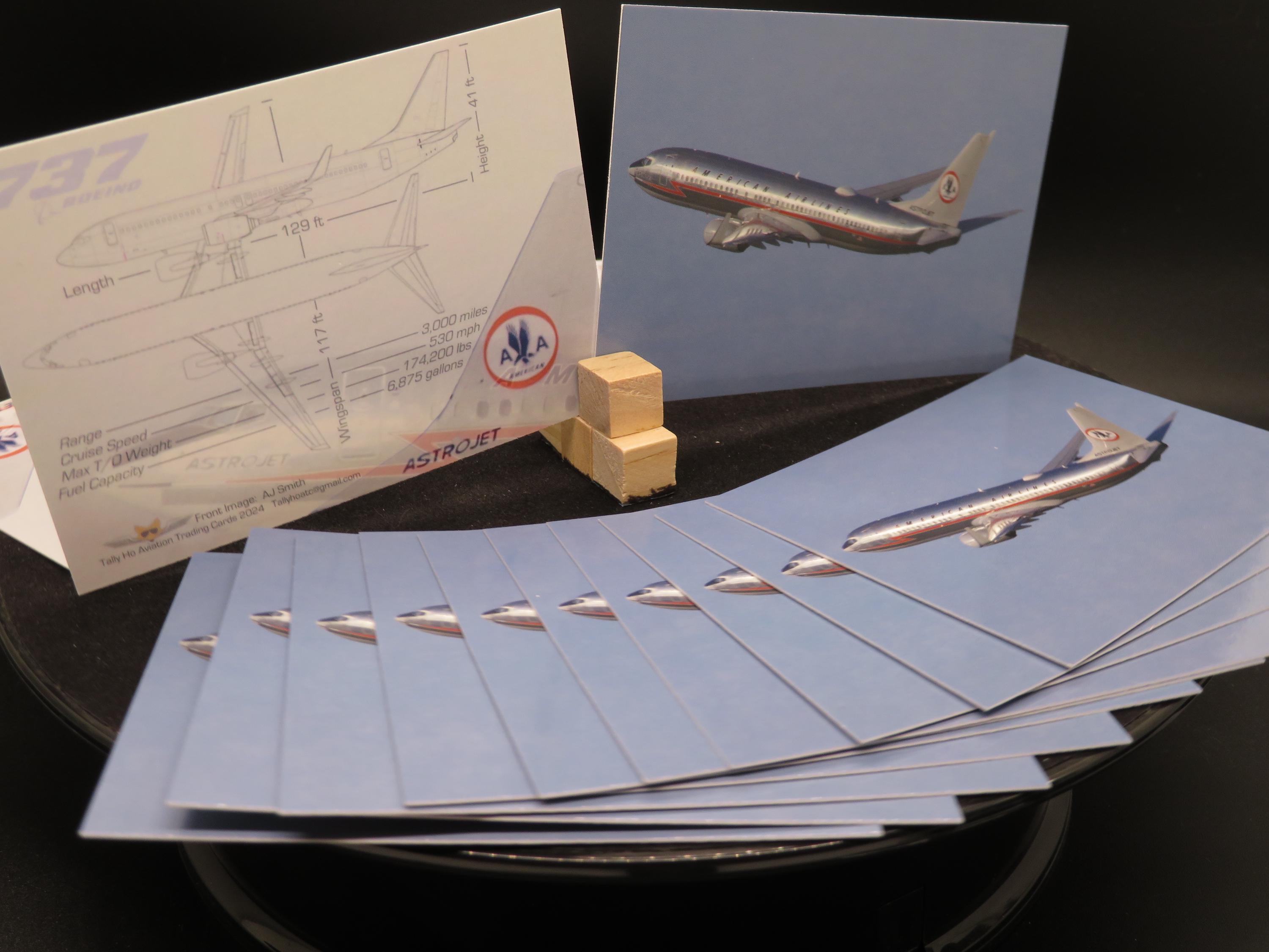 American Airlines Boeing 737-800 Astrojet Colors - Set of 25 Aviation ...