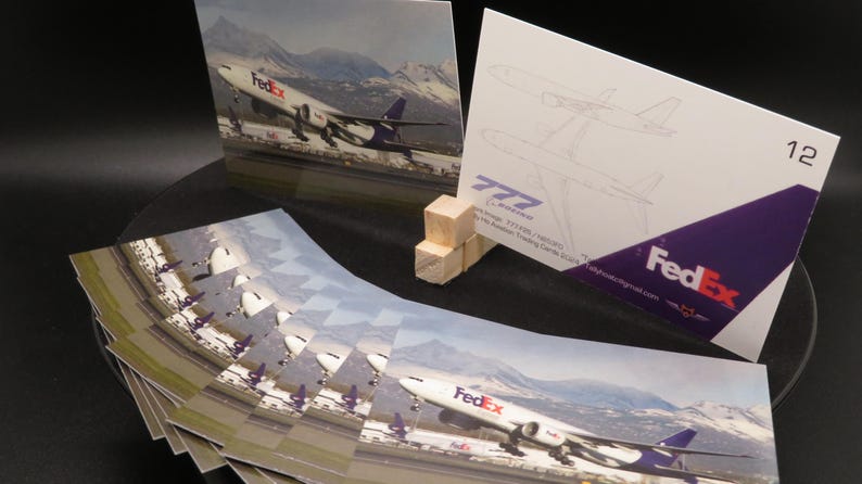 Fedex Boeing 777 Aviation Trading Cards - Set of 25 - 2.5"x 3.5 ...