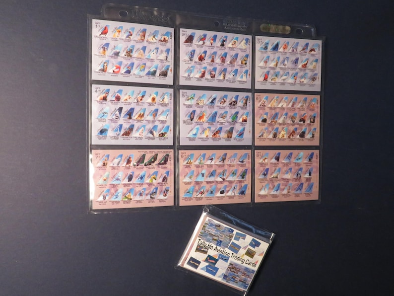 Frontier Airlines Aviation Trading Cards 9 Card Fleet Set (4 Sets ...