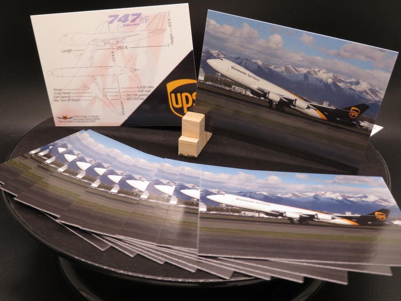 UPS United Parcel Boeing 747-8F Trading Cards - Set of 25 - Etsy