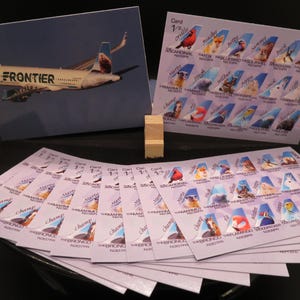 Frontier Airlines Aviation Trading Cards 9 Card Fleet Set (4 Sets ...