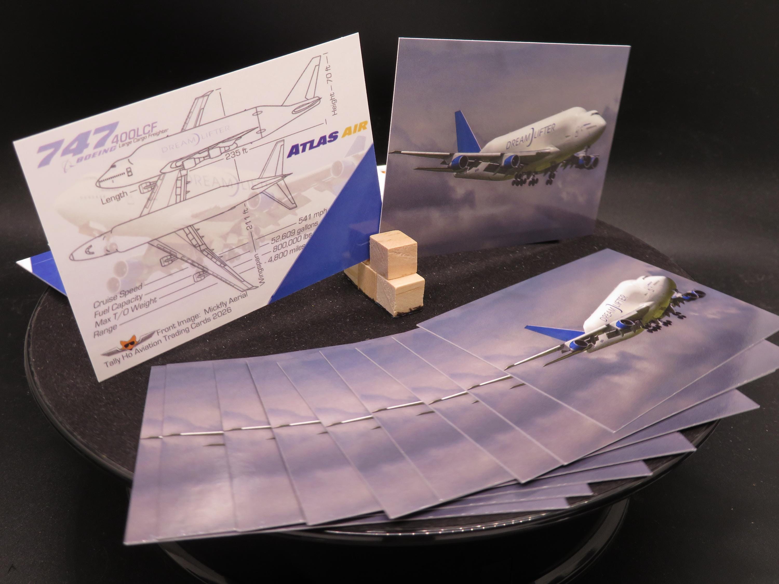 Atlas Air Dreamlifter Boeing 747-400LCF Trading Cards - Set of 25 - Etsy