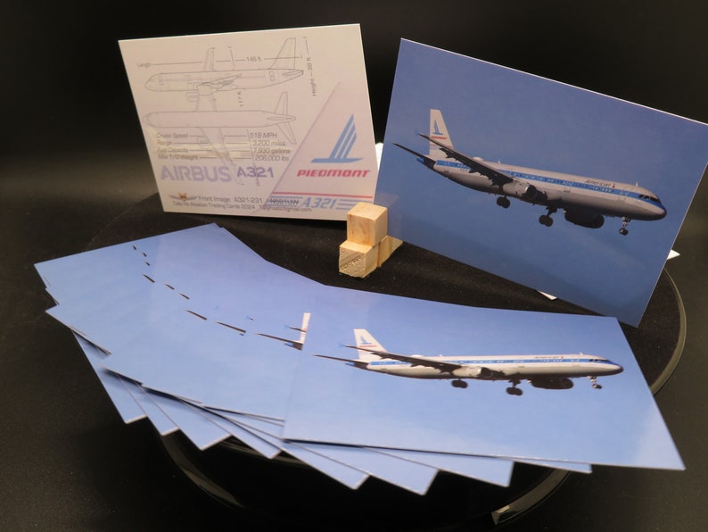 American Airlines / Piedmont Airlines Heritage A321 Set of 25 Aviation ...