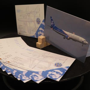 Alaska Airlines Boeing 737 Max 8 "honoring C/s..." - Set of 25 Aviation ...