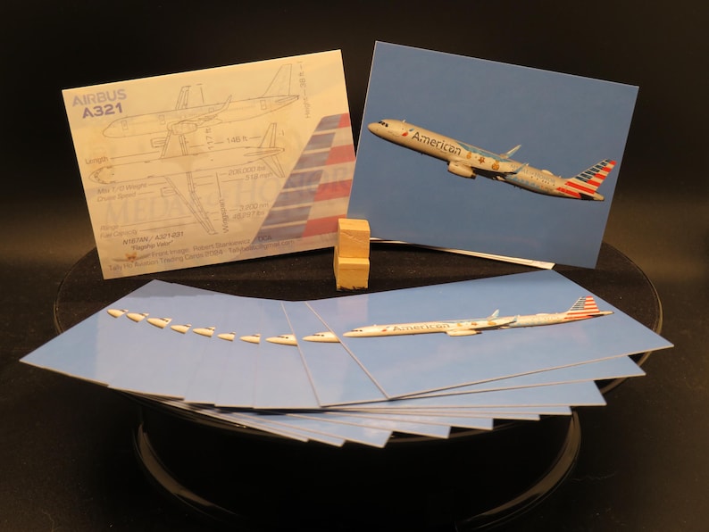American Airlines Airbus A321 "medal of Honor" - Set of 25 Aviation ...