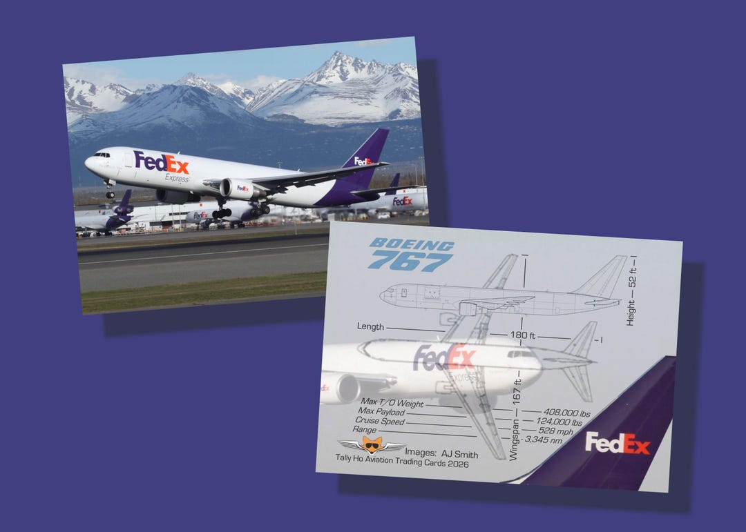 Fedex Boeing 767 Aviation Trading Cards - Set of 25 - 2.5"x 3.5 ...