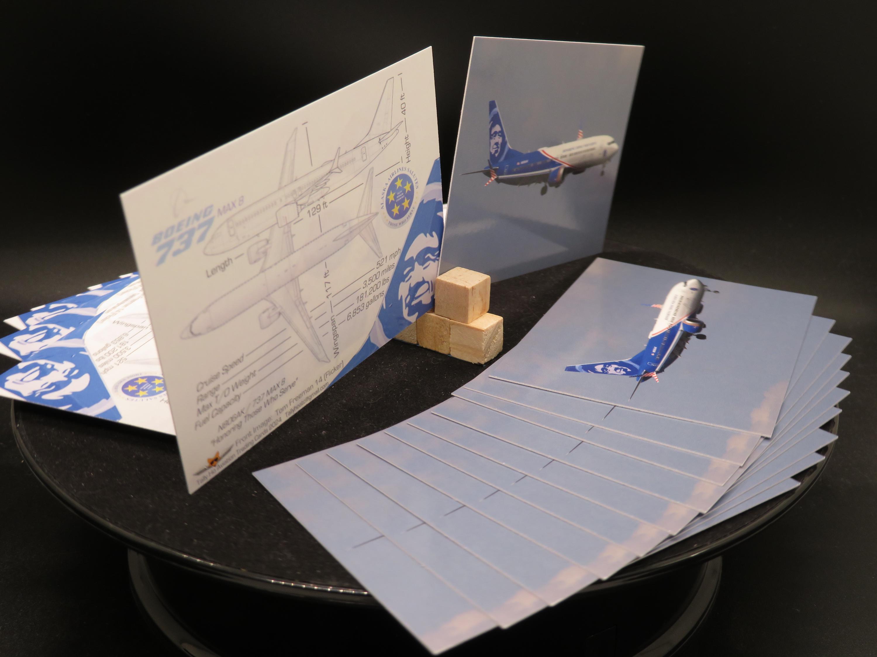 Alaska Airlines Boeing 737 Max 8 "honoring C/s..." - Set of 25 Aviation ...