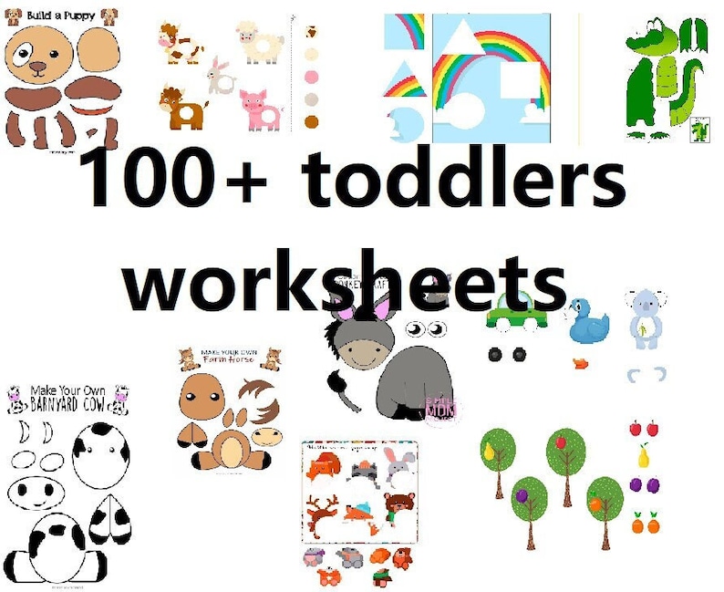 100+ Children Worksheets 100+ Creative Ideas for Toddler Activities ...