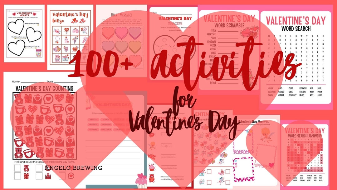 100+ Activites Valentine's Day Fun Pack: Creative Adventures for Little ...