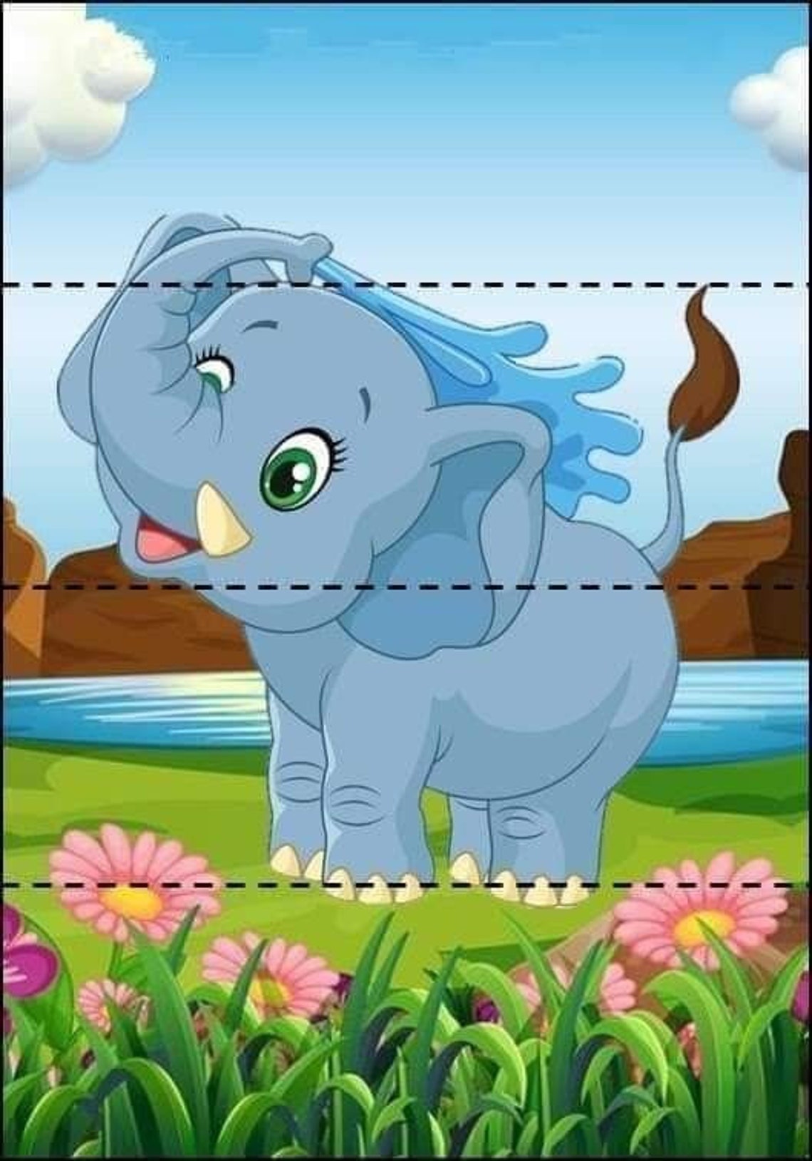 100 Printable Toddler Worksheets or Toddler Workbook Cut and Assemble ...