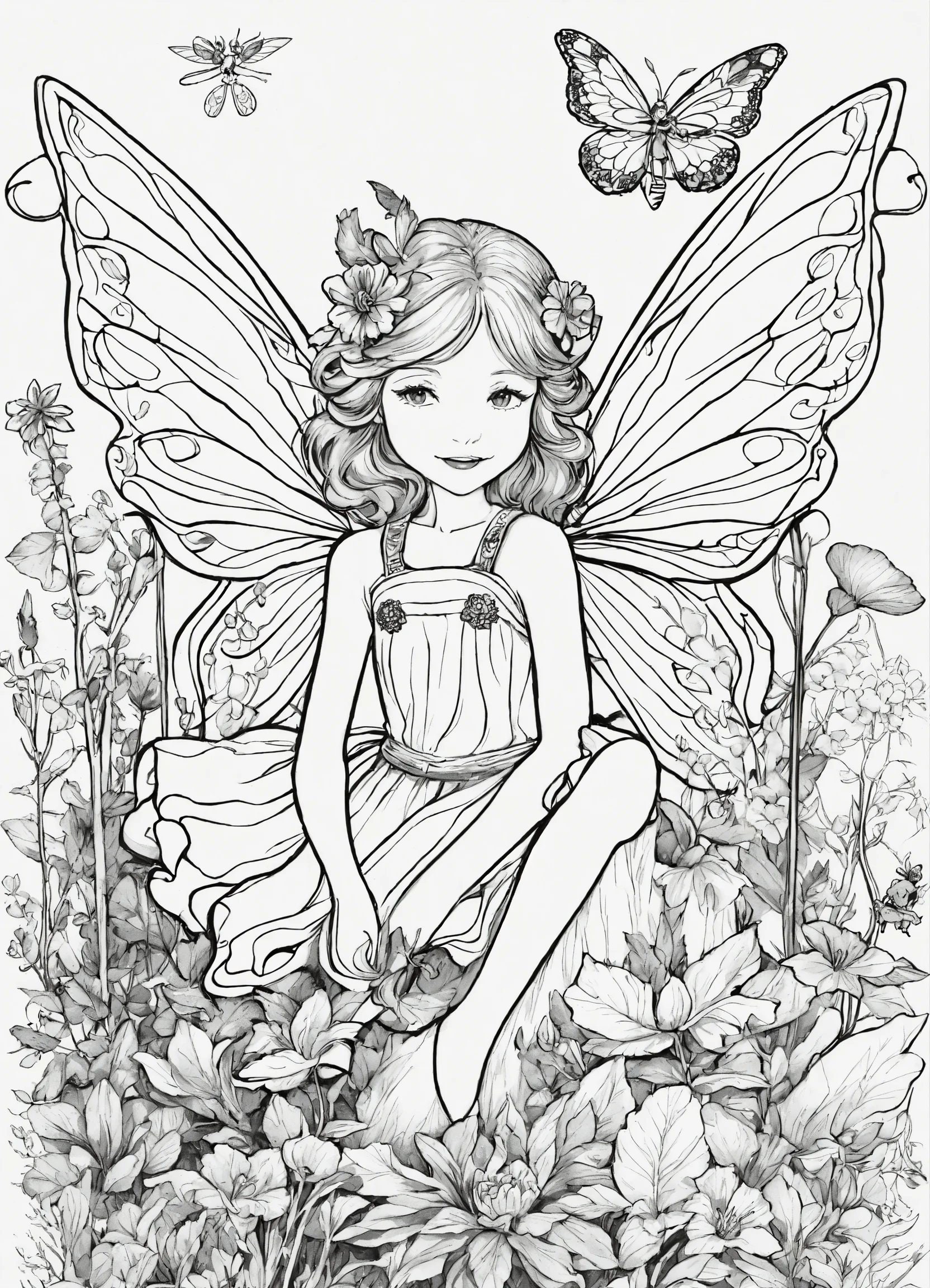 80 Coloring Pages Enchanting Fairy and Mythical Creatures Coloring ...