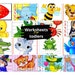 100+ Printable Toddler Worksheets or Toddler Workbook Cut and Assemble ...