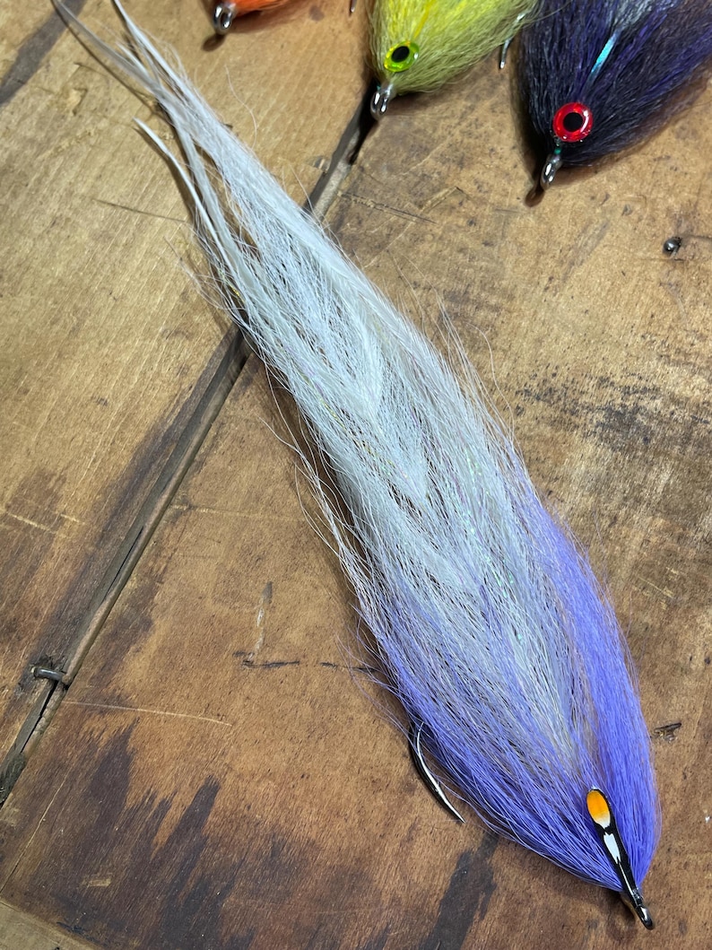 11 Inch Beast Fleye Fly: Feather Wing Pike/musky/bass Lure - Etsy