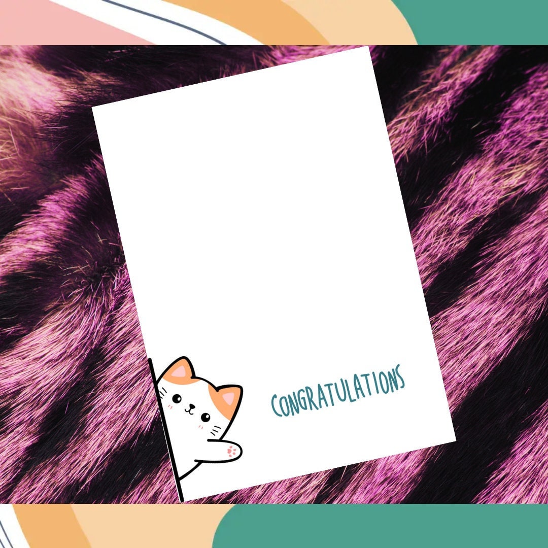 Congratulations Card, Instant Download, Digital Greeting Card, Print at ...