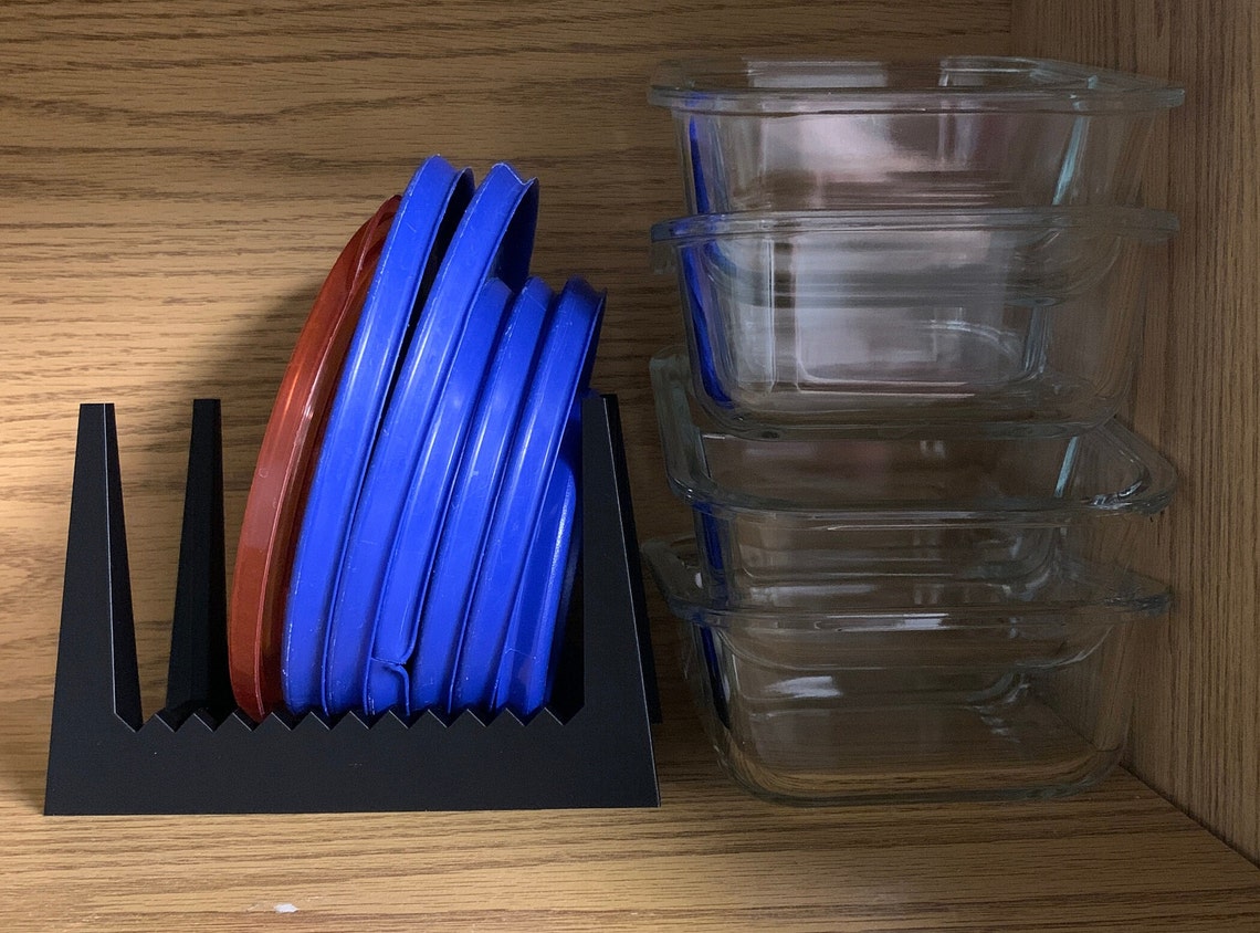 STL File - Tupperware Lid Holder - Round Lids - 3D Printed - Etsy