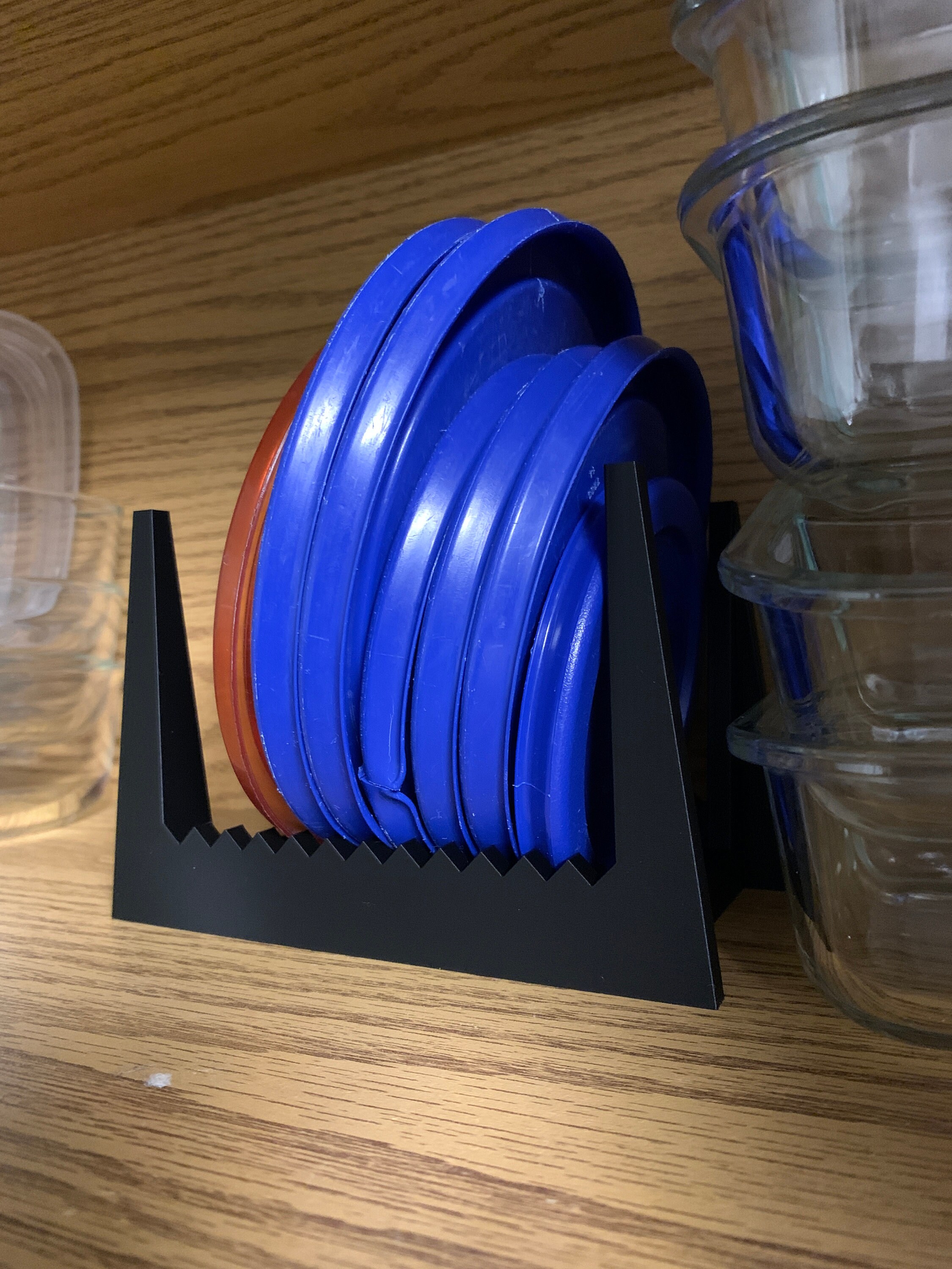 STL File - Tupperware Lid Holder - Round Lids - 3D Printed - Etsy