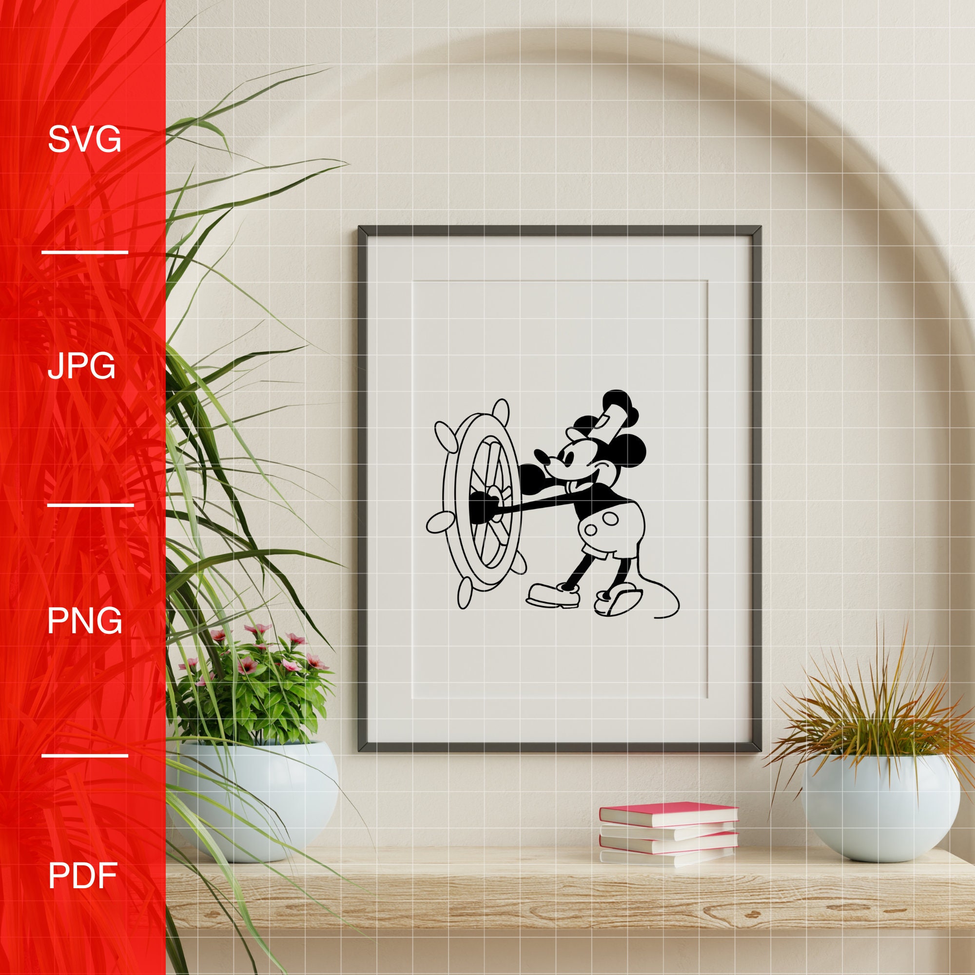 Steamboat Willie Svg, Steamboat Willie, Mouse Svg - Etsy