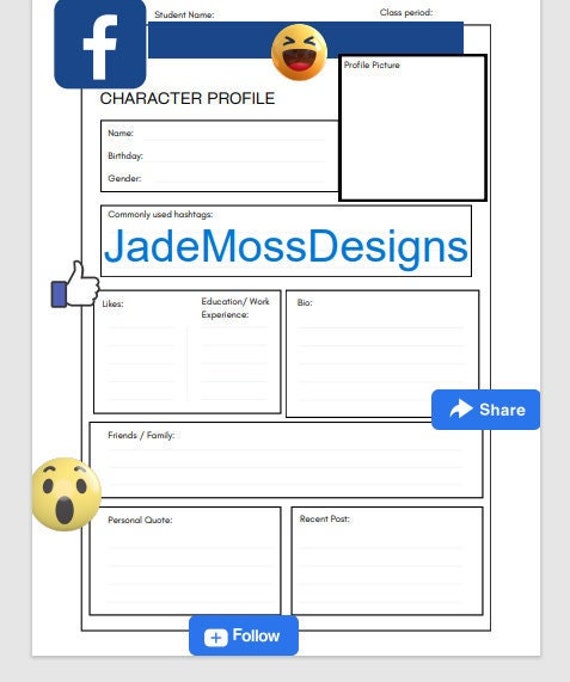 Facebook Profile Info Template