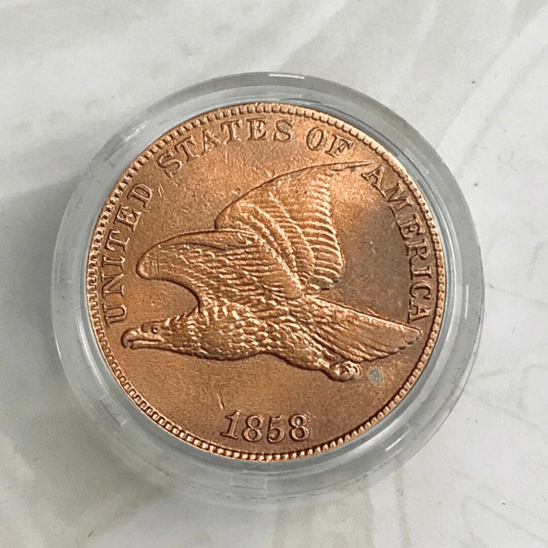 Coins 1858 Flying Eagle One Cent Collectibles Coins US Commemorative ...