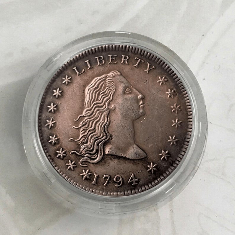 1794 Liberty Flowing Hair Dollar Coin Commemorative Rare Collectible ...