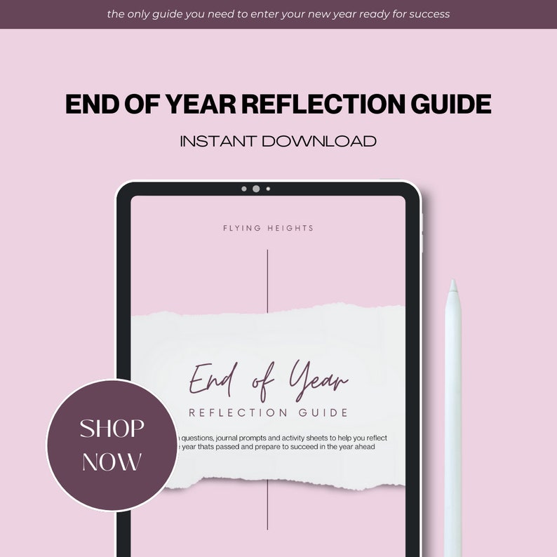 End of Year Reflection and Goal Setting Guide - Etsy