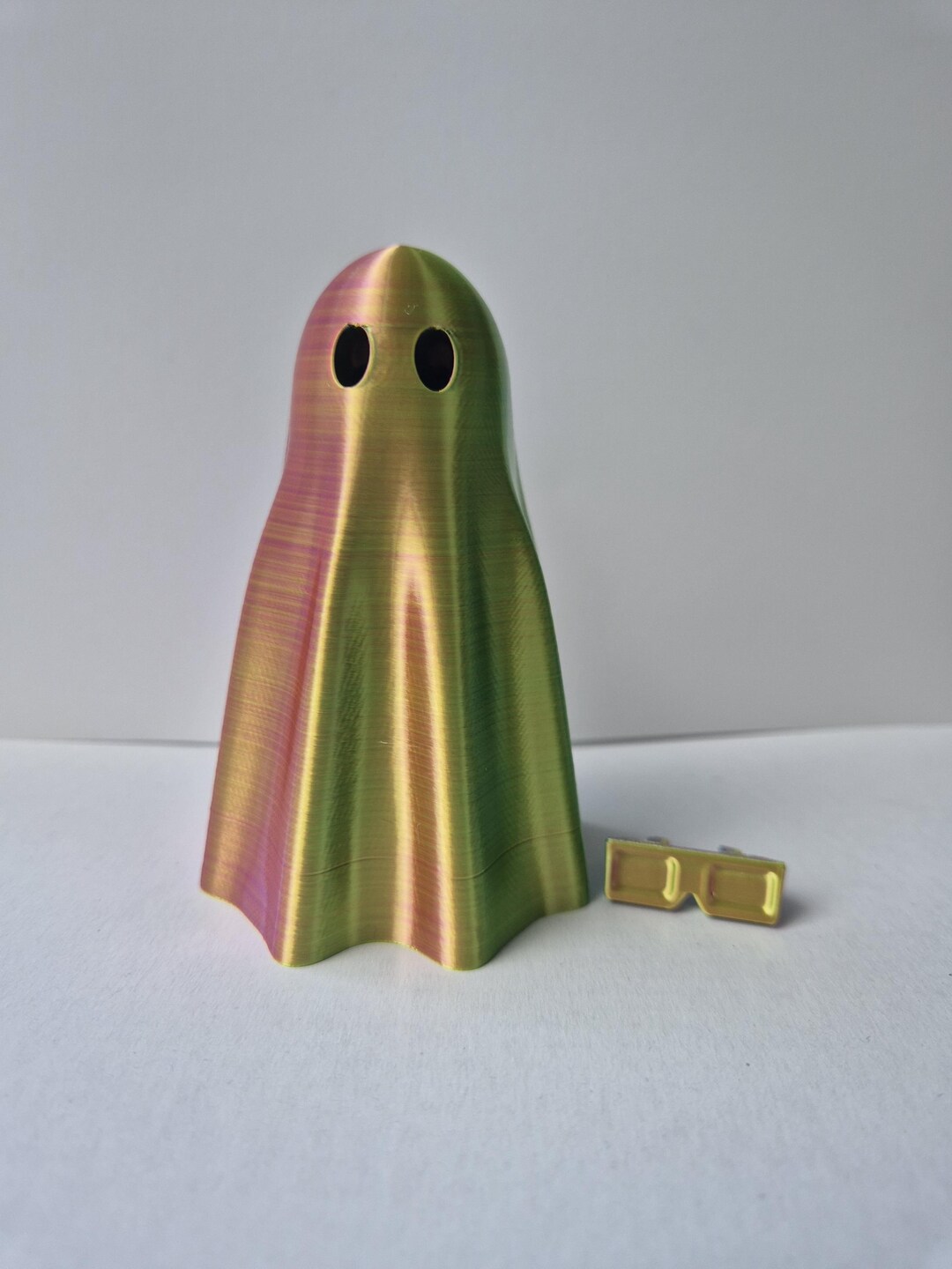 Holographic Oil Slick Ghost With Legs and Sunglasses, 3d Printed ...