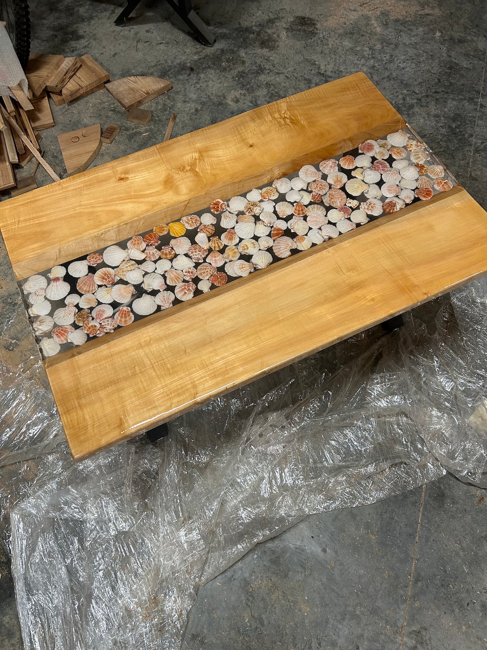 Maple-seashell River Coffee Table - Etsy