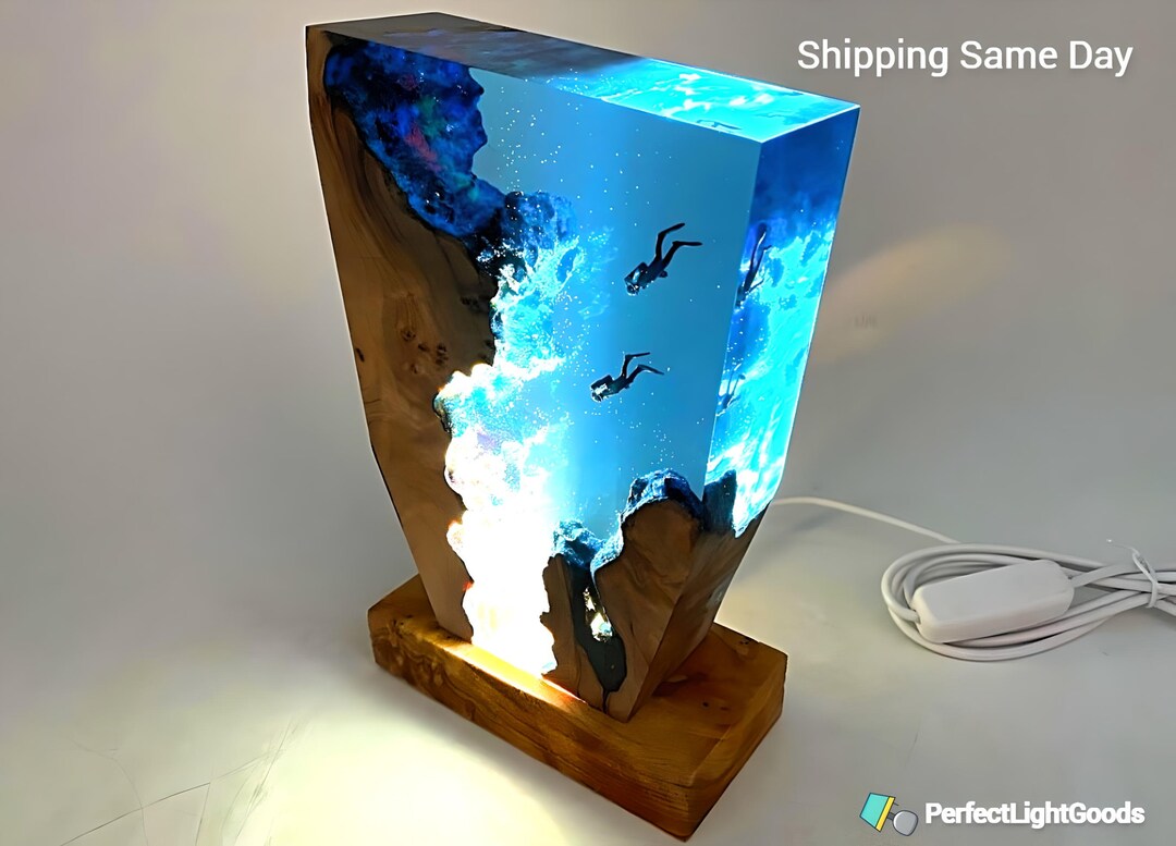 Diver's Night Light Scuba Diving Deep Sea Exploration Personalised ...