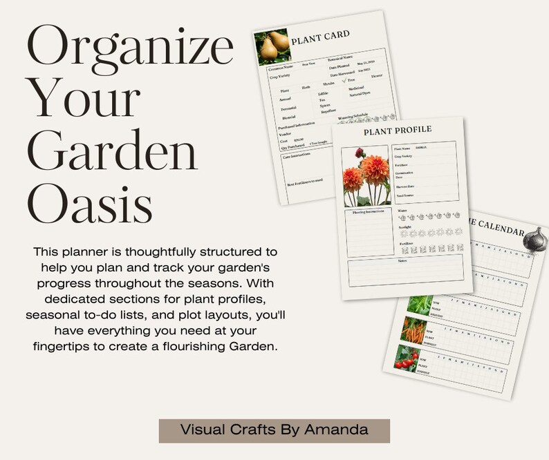 Digital Garden Planner, Journal, Plant Log ,garden Organizer, Plant ...