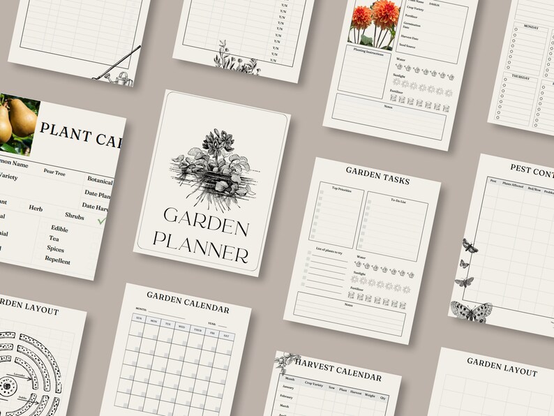 Digital Garden Planner, Journal, Plant Log ,garden Organizer, Plant ...