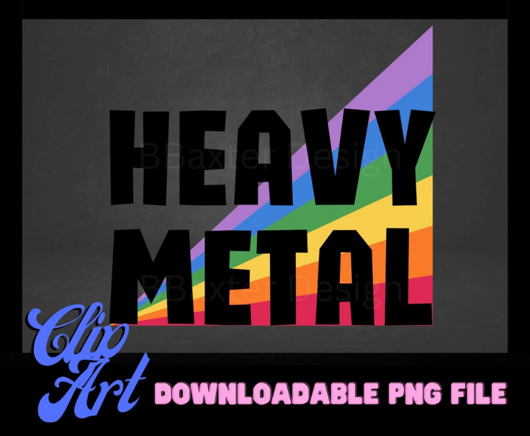 Heavy Metal Png, Death Metal Png, Metal Png, Rainbow Png, Sublimation ...