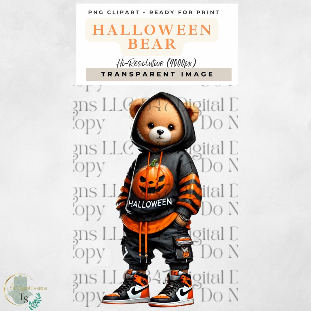 Halloween Teddy Bear PNG Teddy Bear Halloween Clipart Pumpkin Bear ...