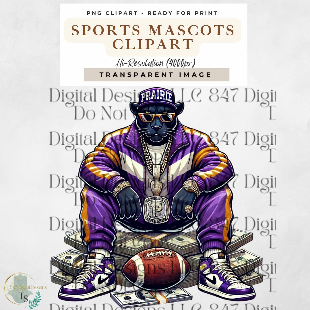 Sports Swag Panther Hip Hop Panther Basketball Football Game Day PVAMU ...
