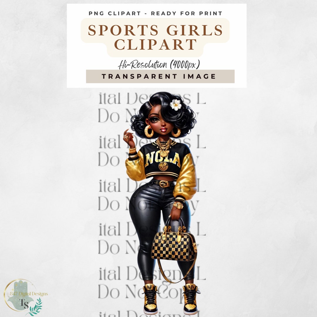 Sports Girl Clipart Chibi Football Fan PNG Clipart Football Shirt ...