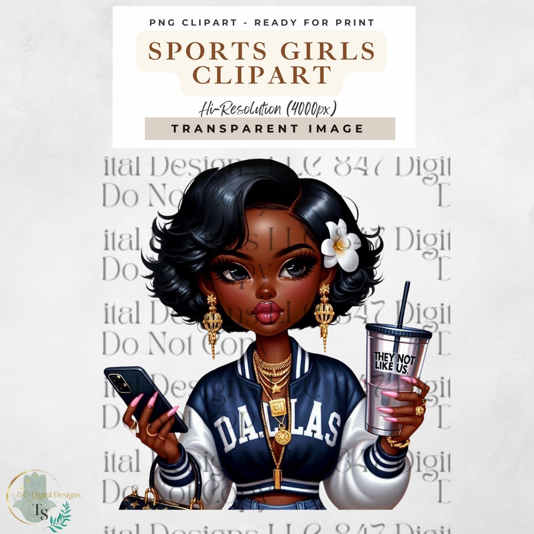 Sports Girl Clipart Chibi Football Fan PNG Clipart Football Shirt ...