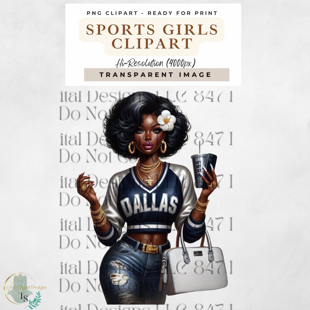 Sports Girl Clipart Chibi Football Fan PNG Clipart Football Shirt ...