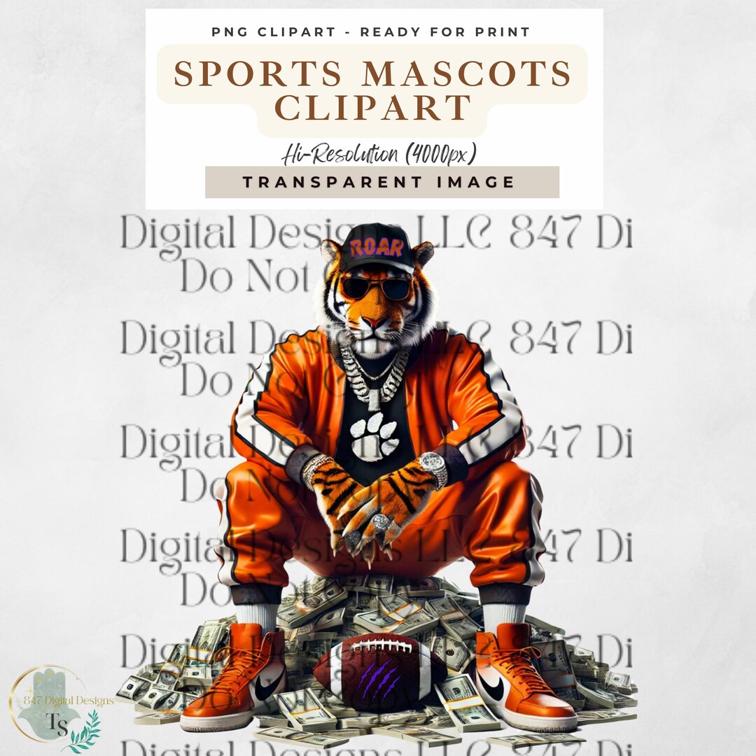 Sports Tiger Swag Tigers Hip Hop Tiger Basketball Design Football Game ...