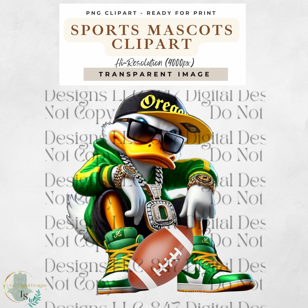 Sports Swag Duck Hip Hop Duck Clipart Basketball PNG Football PNG ...