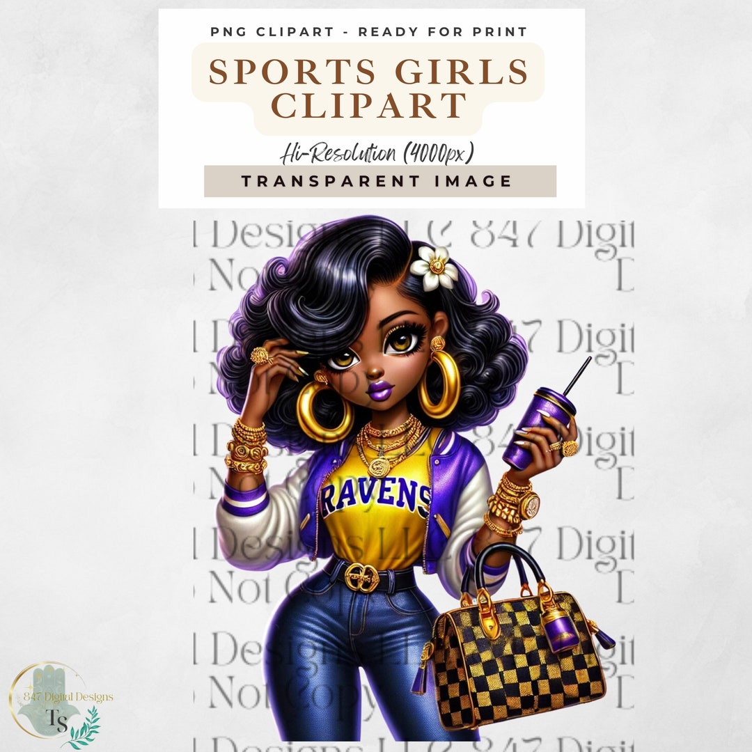 Sports Girl Clipart Chibi Football Fan PNG Clipart Football Shirt ...