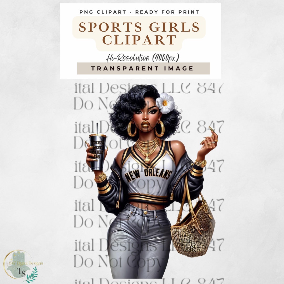 Sports Girl Clipart Chibi Football Fan PNG Clipart Football Shirt ...