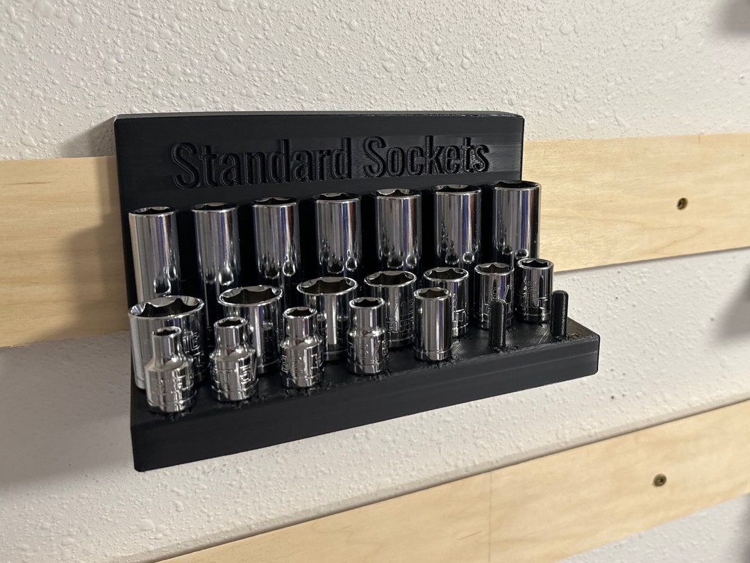 3D Printed French Cleat Standard Socket Organizer 3/8 Inch - Etsy