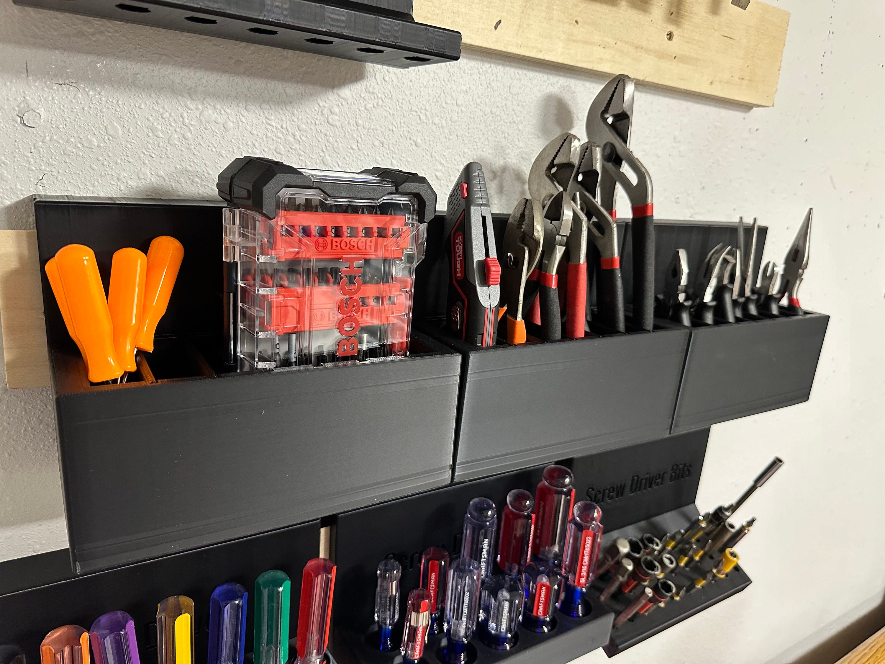 Adjustable Hand Tool Holder French Cleat System 3D Printed Organization ...