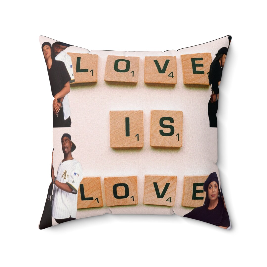 Janet & Tupac Square Pillow - Etsy