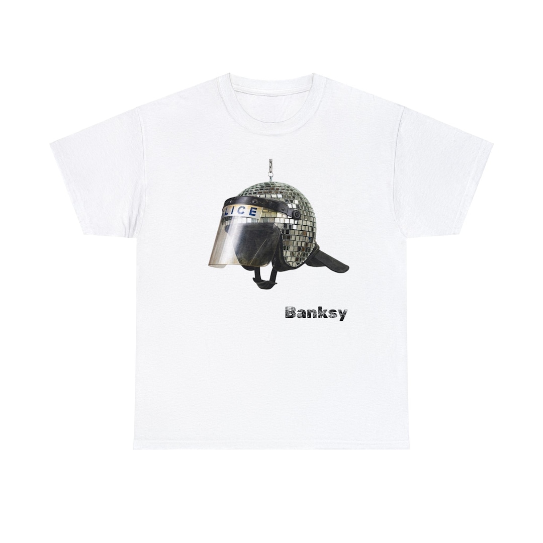 Banksy Met Ball Stylish Gift Banksy Style T Shirt Banksy Statement T ...