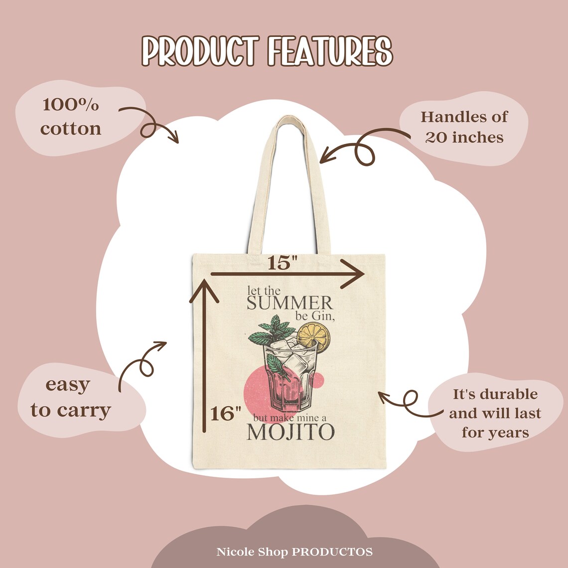 Vintage Summer Tote Bag, Retro Beach Weekend Tote, Weekender Bag, Girls ...