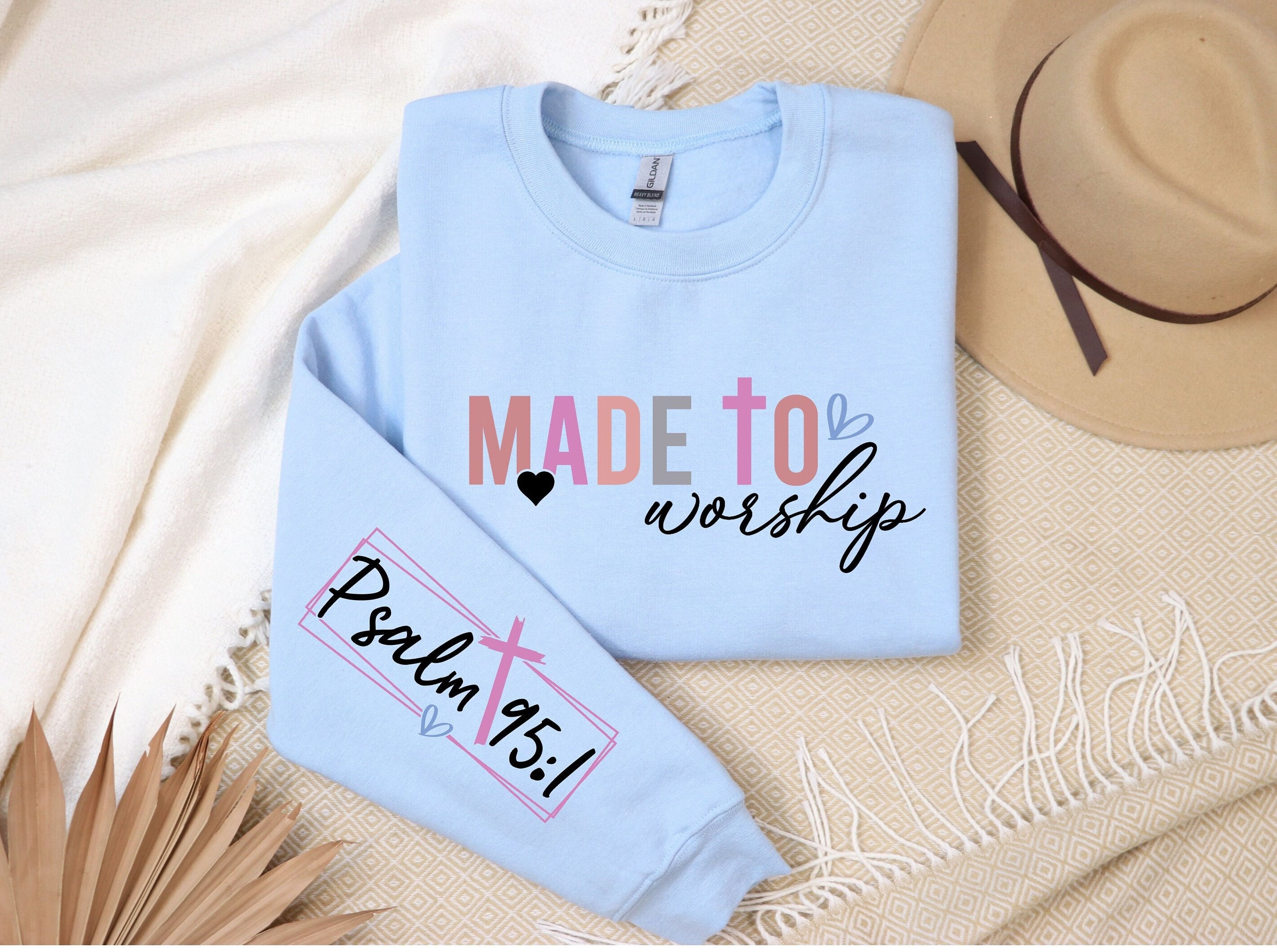 Blessed Sweatshirt:flaunt Your Faith in God's Love Women's Christian ...