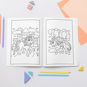 Unicorn Coloring Book for Kids, Printable Girls Coloring Pages, Toddler ...