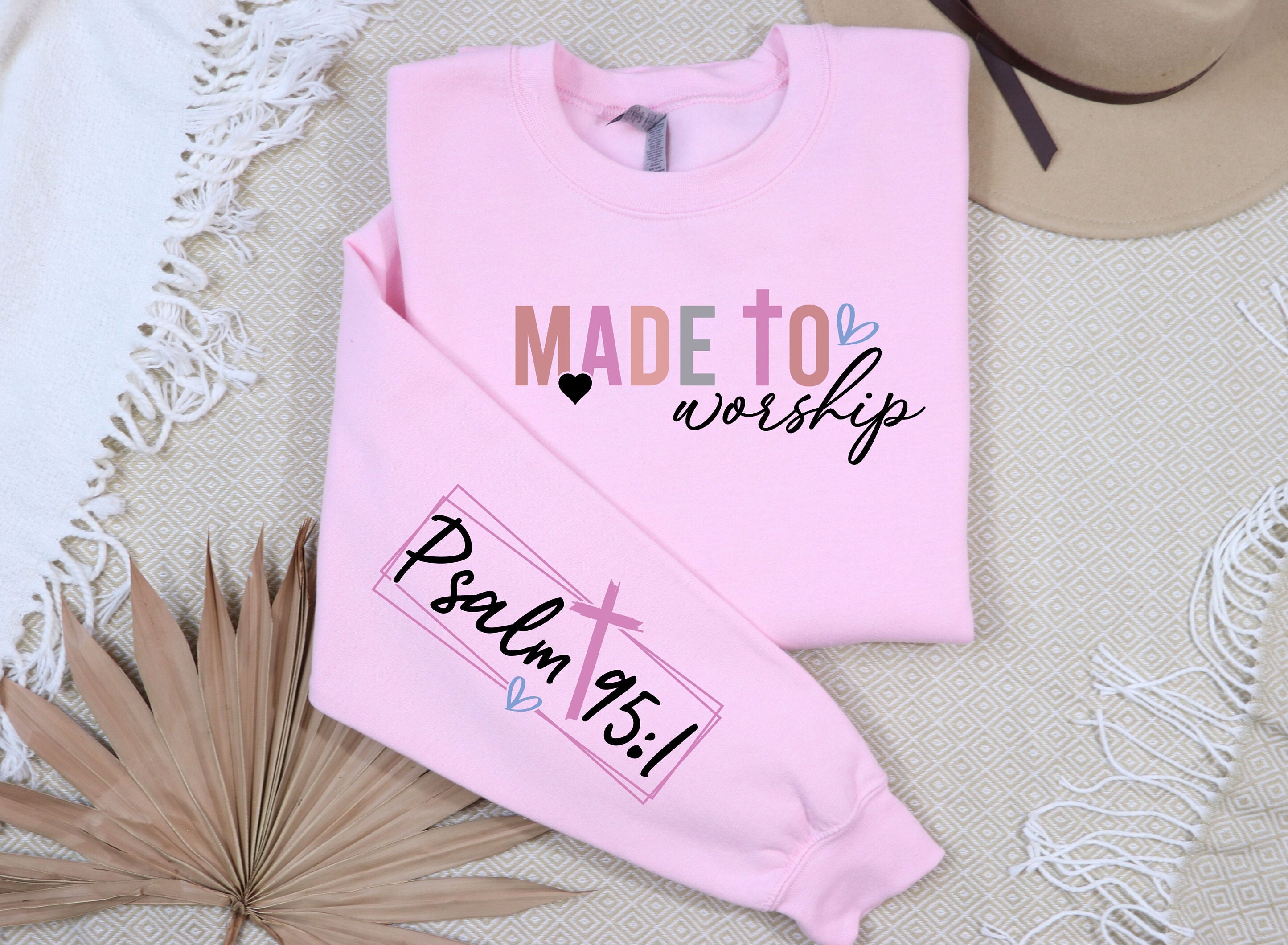 Blessed Sweatshirt:flaunt Your Faith in God's Love Women's Christian ...