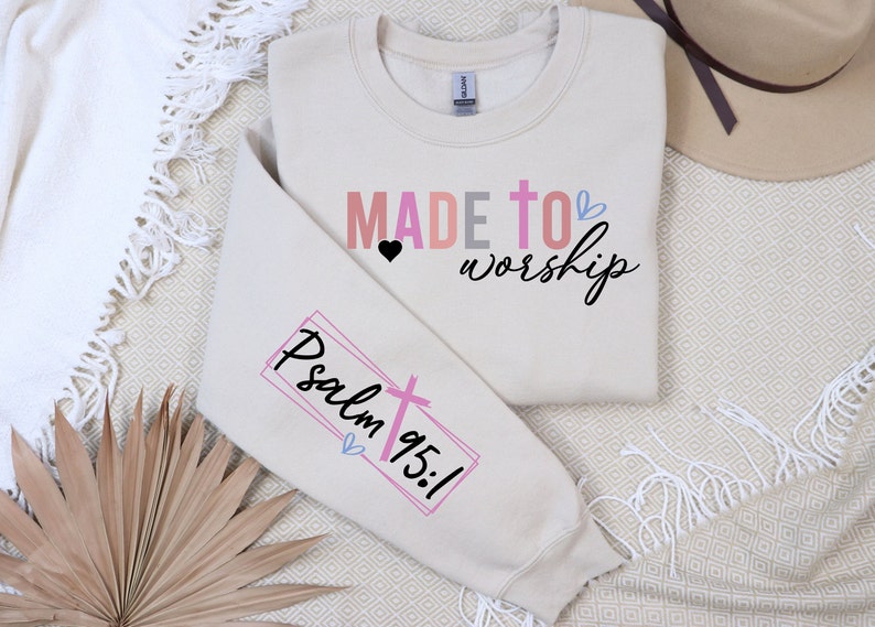 Blessed Sweatshirt:flaunt Your Faith in God's Love Women's Christian ...