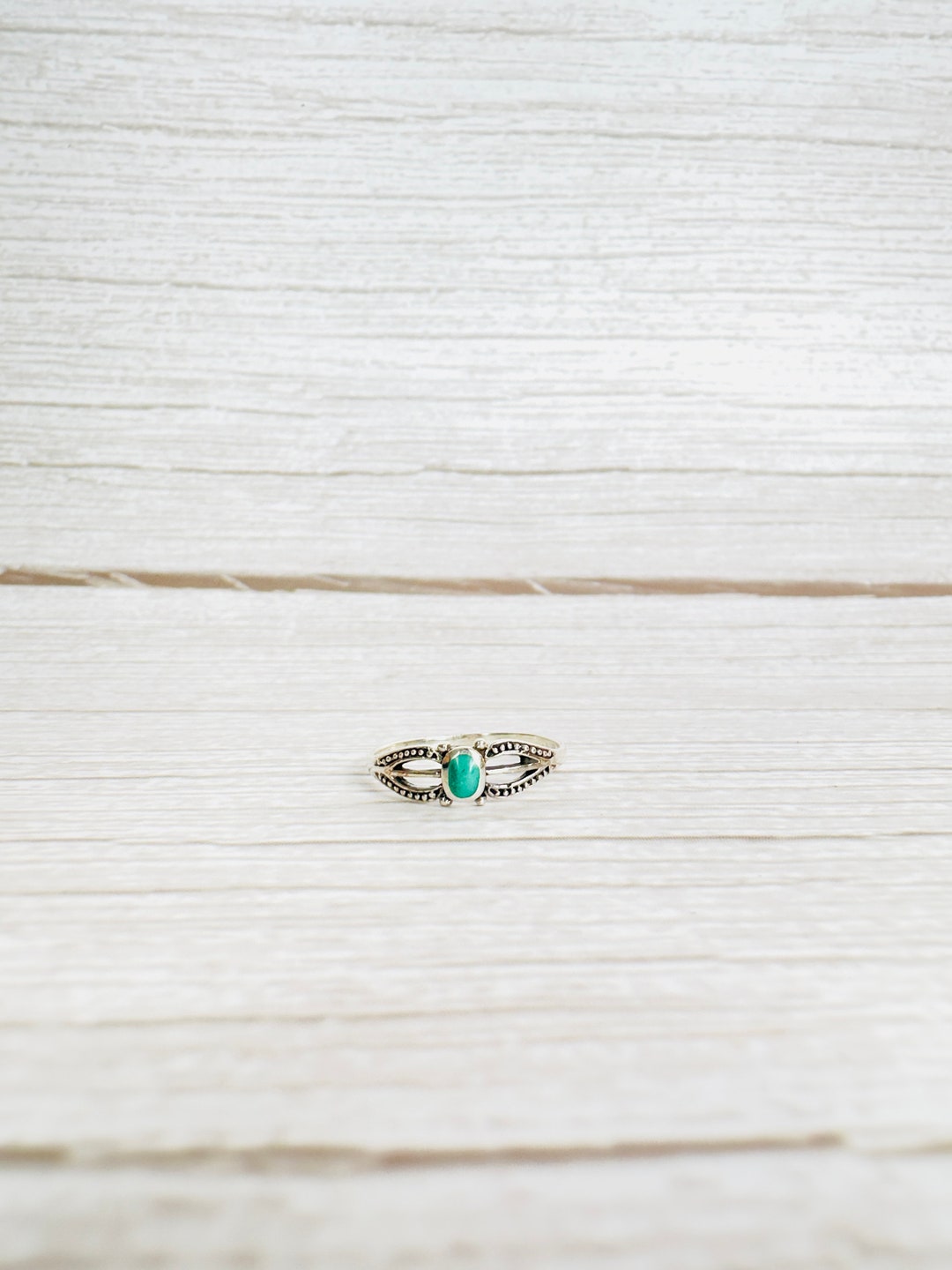 Dainty Turquoise Ring/vintage Western Turquoise Ring/ Size 6 to 9 / 925 Sterling Silver ...